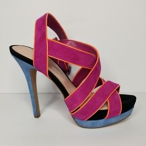 Jessica Simpson | Shoes | Jessica Simpson Colorful Suede Sandals | Poshmark